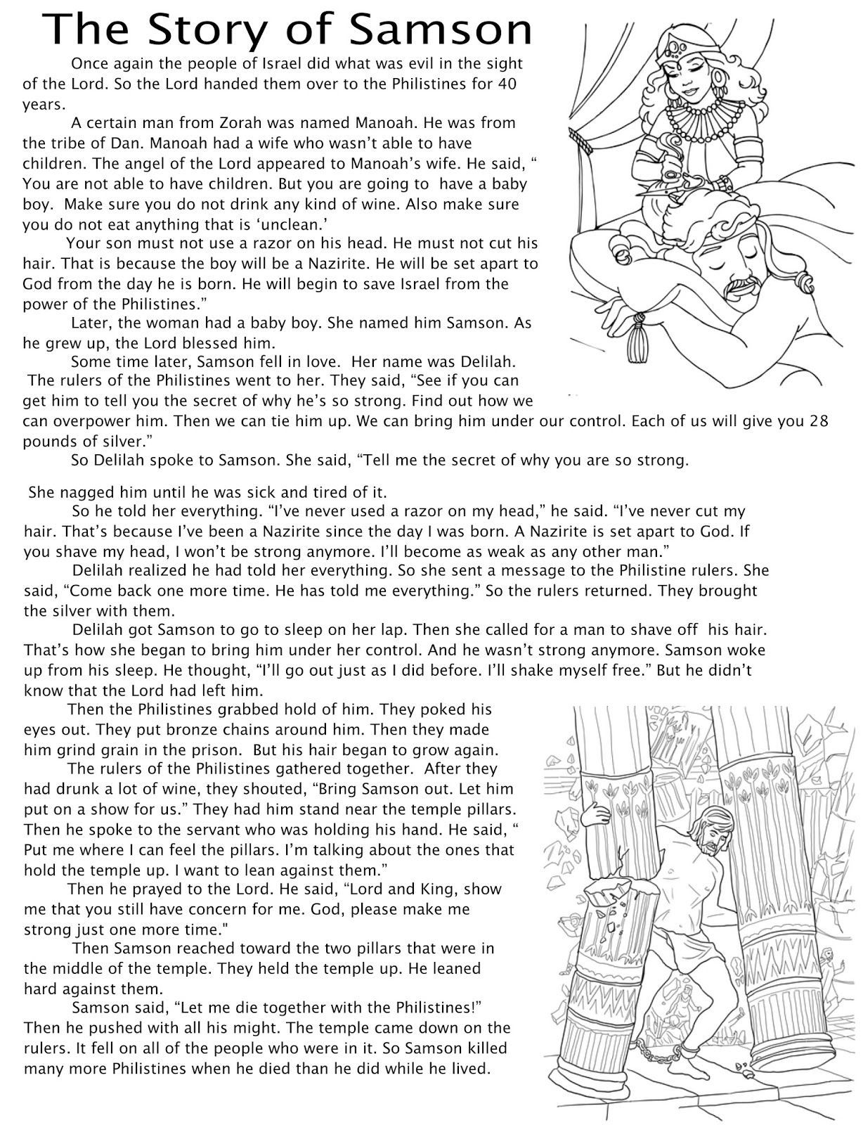 Sunday School Fun: Strong Like Samson!