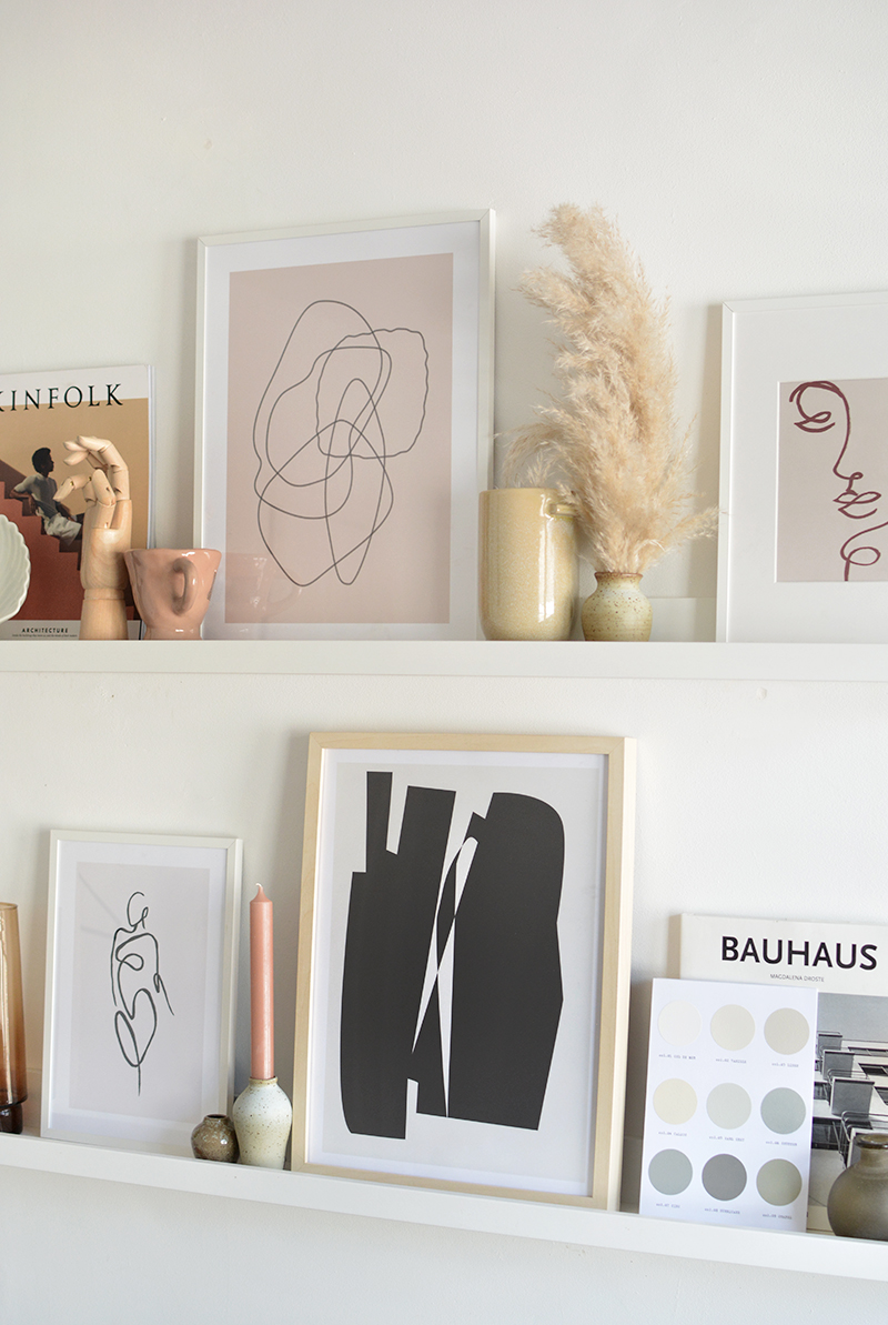 tips on styling a picture ledge — Caroline Burke | Burkatron