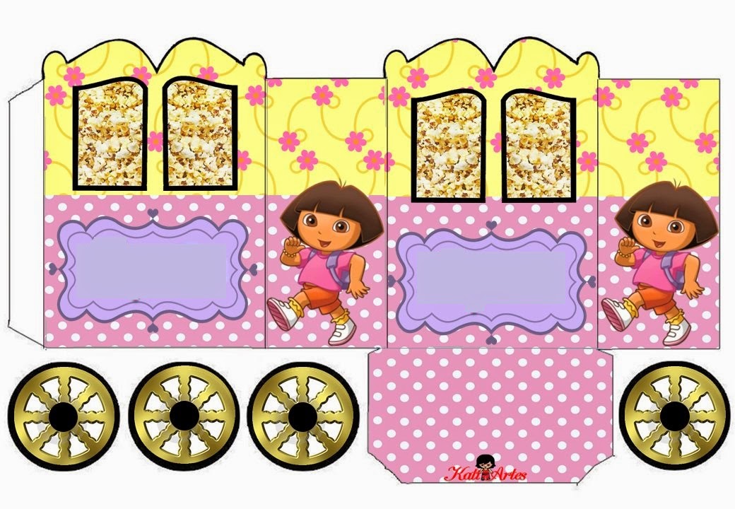 Dora the Explorer: Princess Carriage Shaped Free Printable Box. - Oh My ...