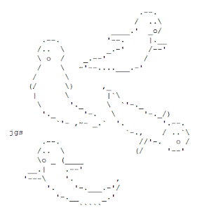Halloween ASCII Art: Ghosts
