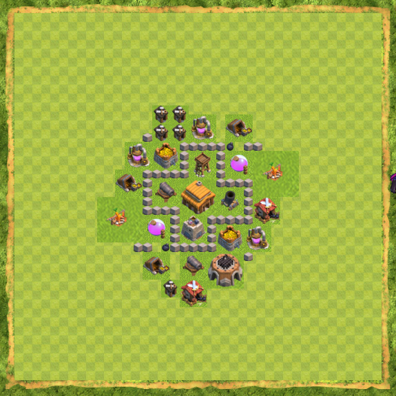 100+ Formasi Base CoC Town Hall 3 Terbaik Lengkap | Clash Of Clans