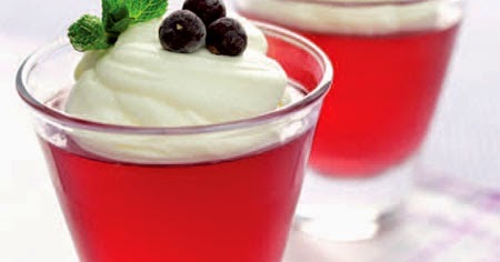 Berry gelatin cups with vanilla cream recipe -Taste USA