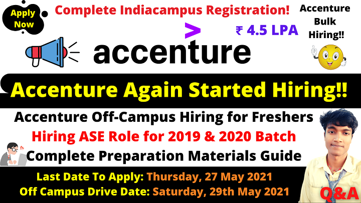 Accenture Off Campus Recruitment 2021 Hiring As Associate Software Engineer Role 2019 2020 accenture-off-campus-recruitment-2021-hiring-as-associate-software-engineer-role-2019-2020