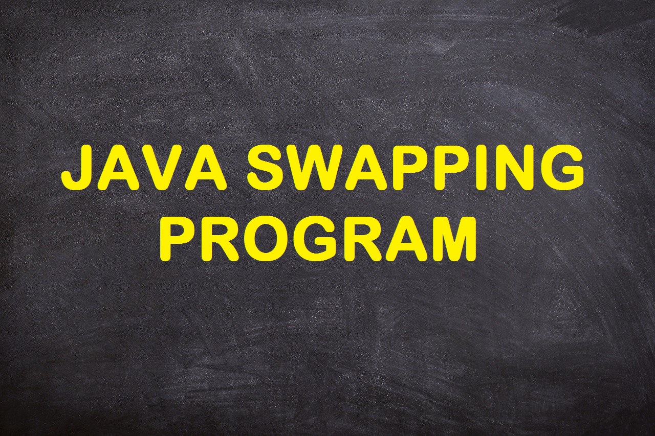 Java Swapping Program
