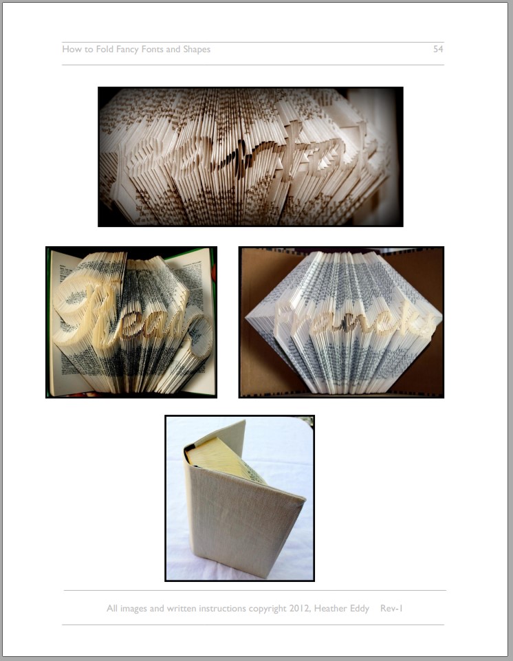 How to Fold Fonts and Shapes (Fancy Fonts)