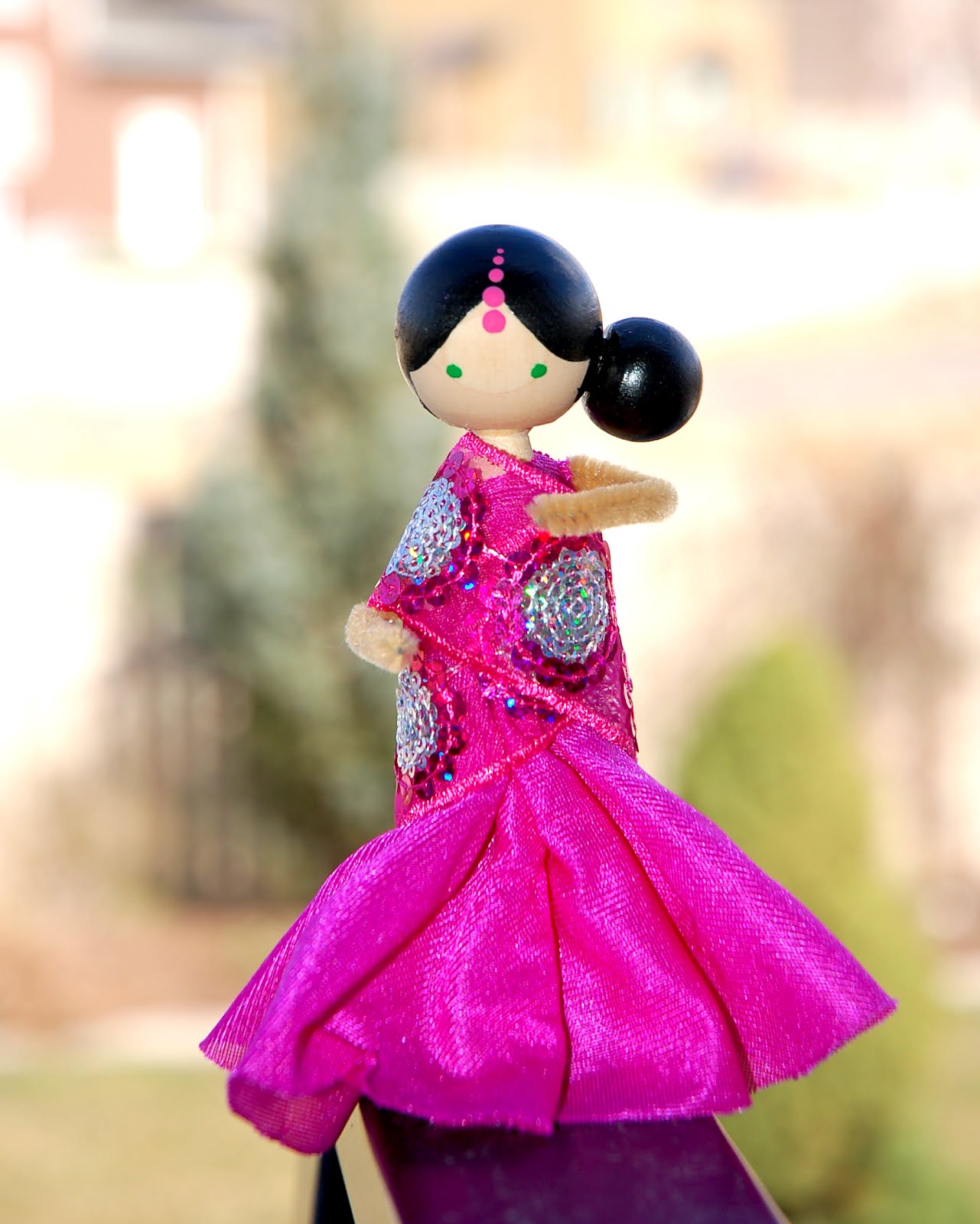 Beautiful Clothespin Dolls - The Funky Stitch