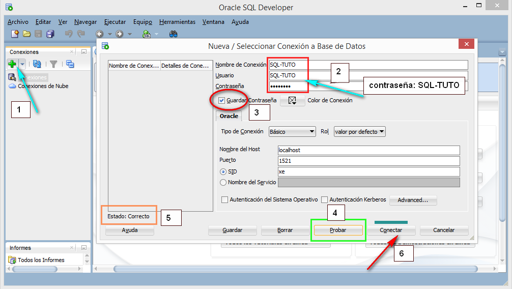 ¿cómo Crear Una Nueva Conexión En Sql Developer Oracle