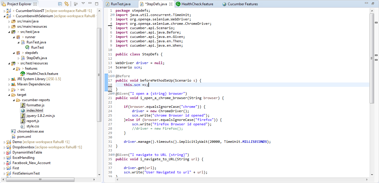 Selenium: Cucumber Framework Designing Process-2
