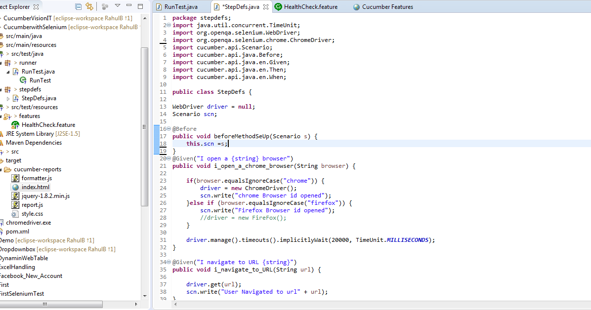Selenium: Cucumber Framework Designing Process-2