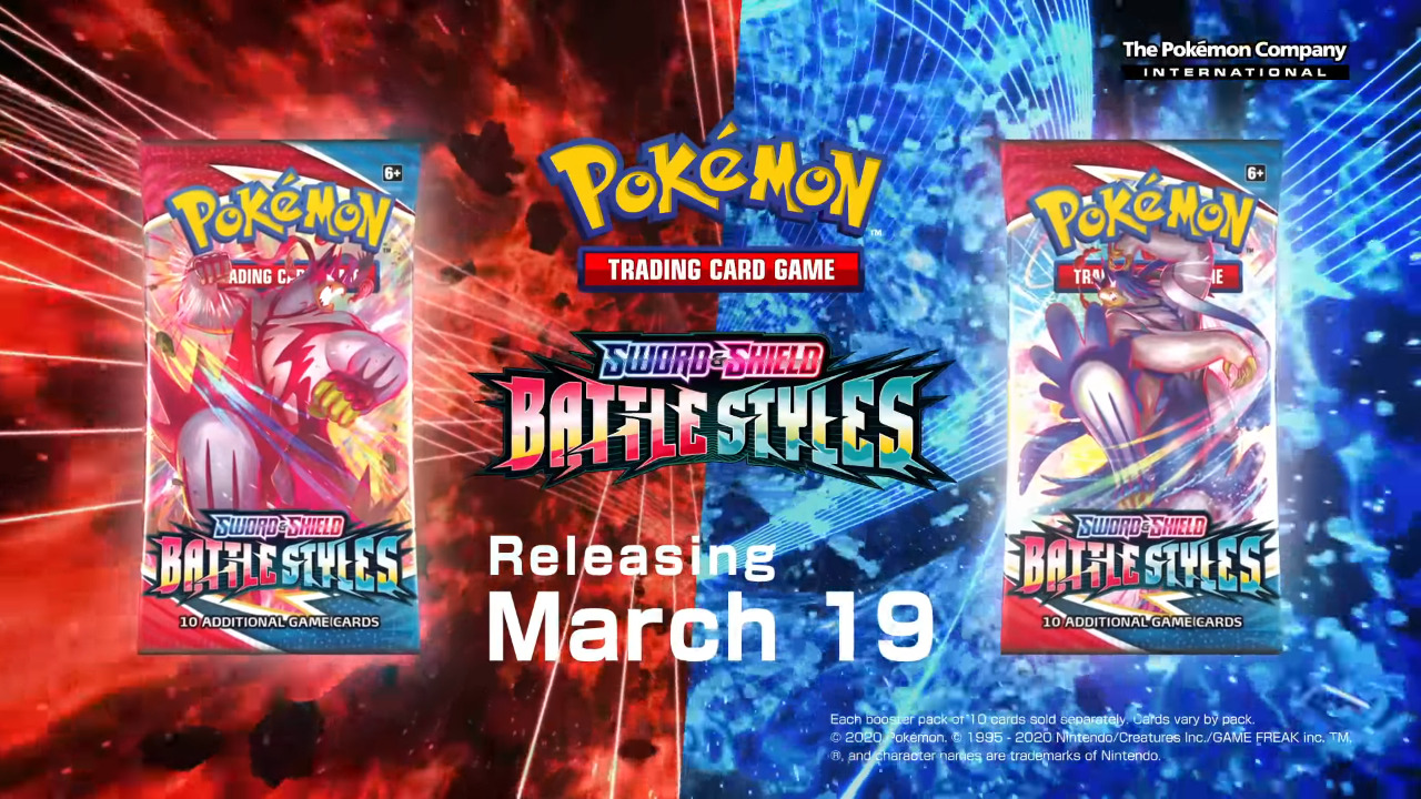 Pokémon TCG: Sword and Shield Battle Styles Set Officially Revealed