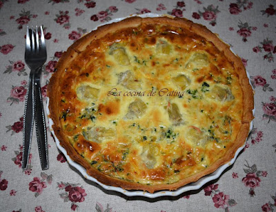 Quiche de espinacas y alcachofas - La cocina de Catina