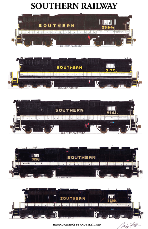 Andy Fletcher Blog-: Southern Railway Locomotives at Chattanooga