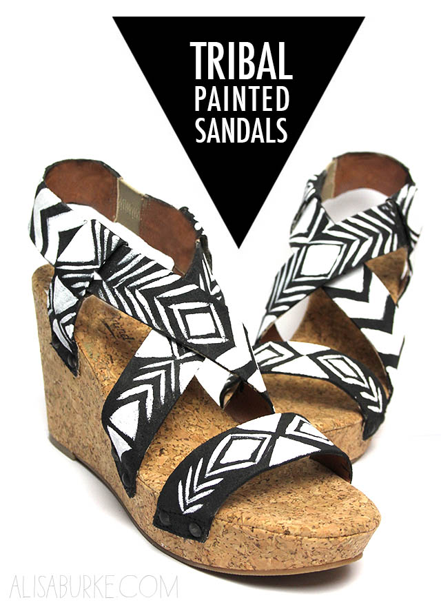 alisaburke: fashion friday- tribal painted sandals