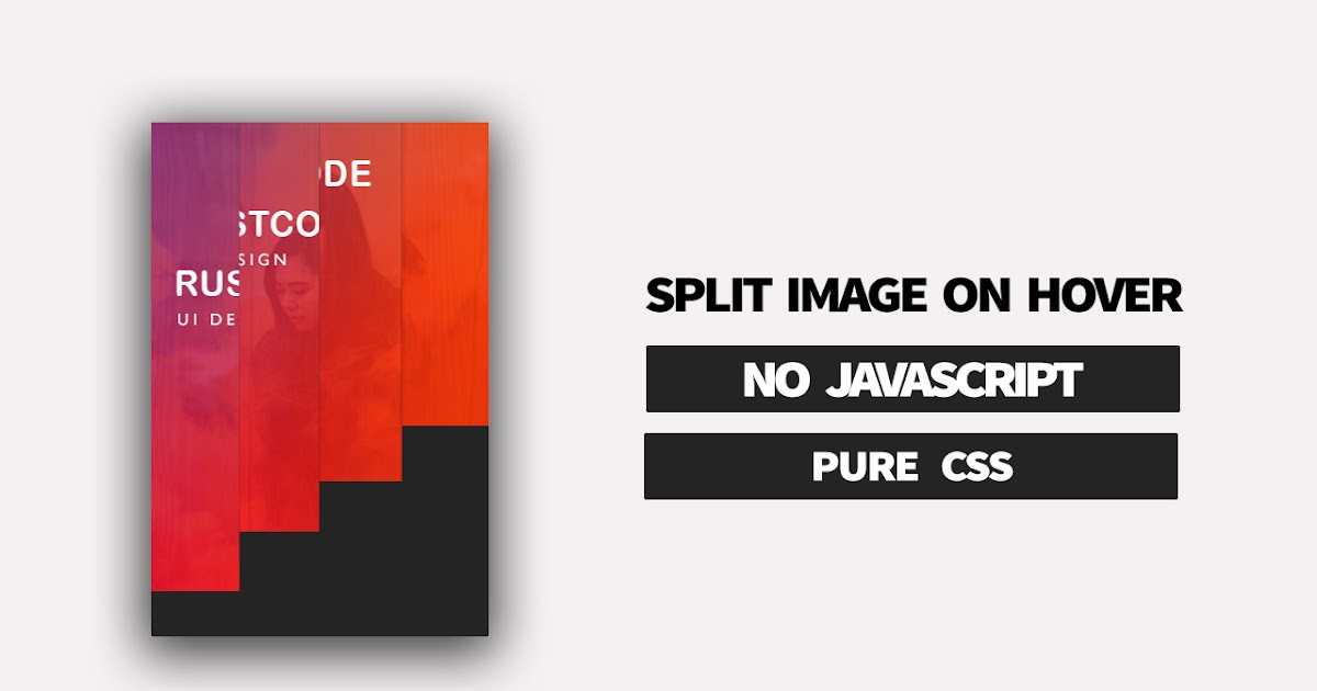 Split Image On Hover | Rustcode | RUSTCODE