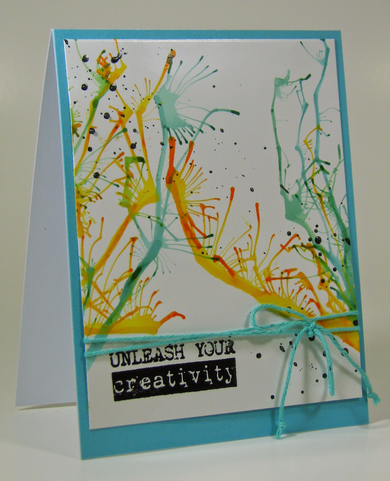 Ink blowing at the Friday Mashup