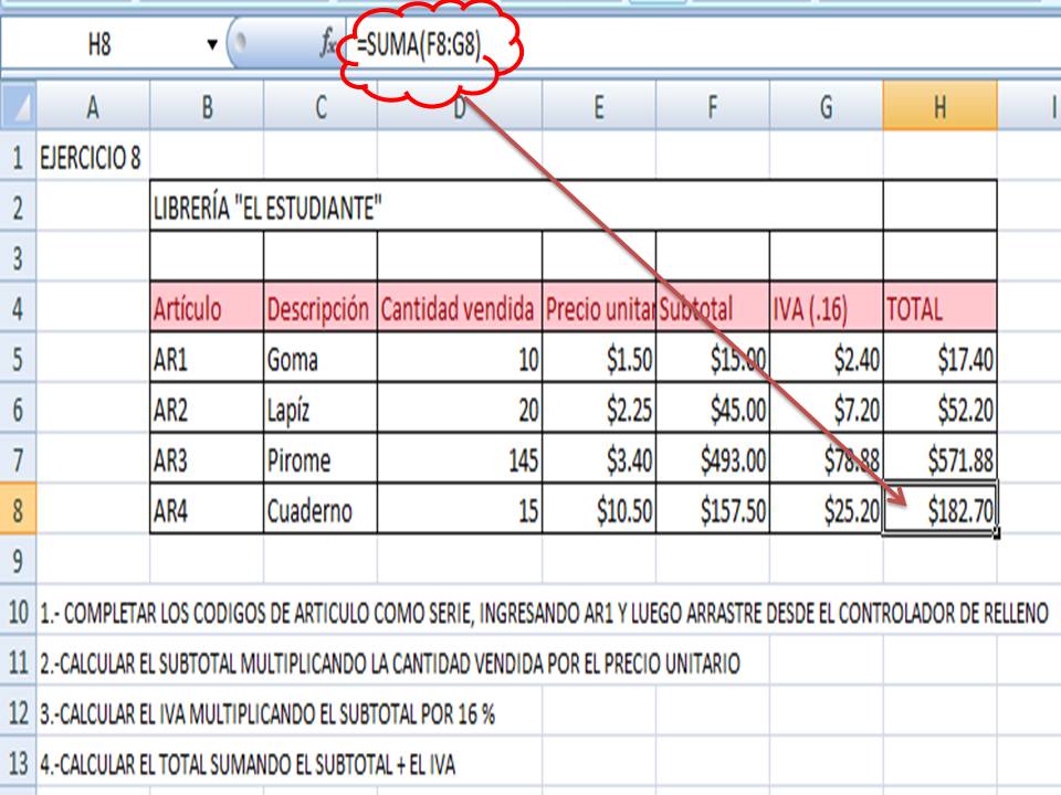 Suma Resta Multiplicacin Y Divisin En Excel