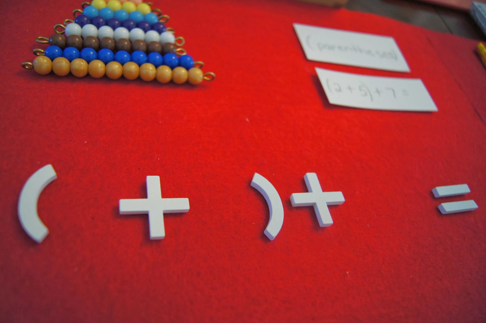 "Making Montessori Ours": Montessori Addition Tables Work - Coloured ...