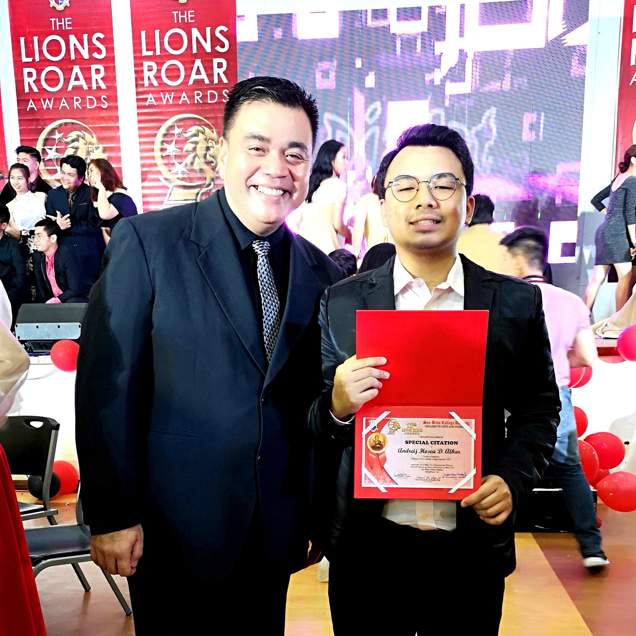 Andreij "Doujin" Albar : 2019, The 12th Lions Roar Awardee, Andreij ...