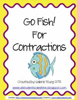 Classroom Freebies Too: Contractions Game