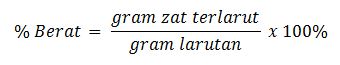 Perhitungan Konsentrasi Kimia - Info Kimia