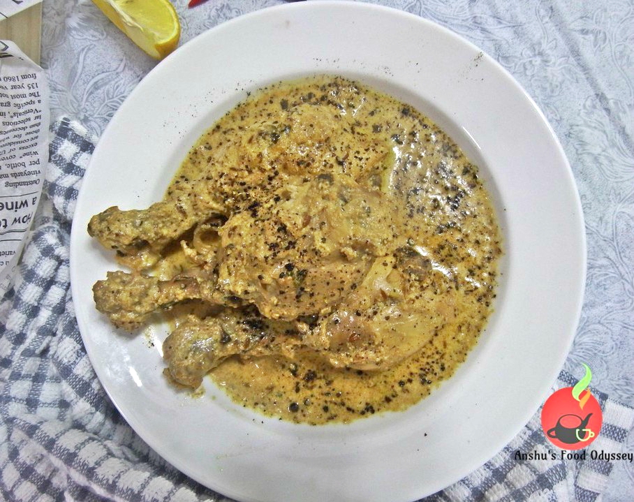 Murgh Kali Mirch | Black Pepper Chicken in Yogurt Gravy