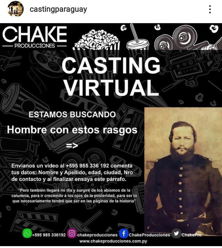 Casting En AsunciÓn Se Busca Actor Similar A La Imagen De Referencia