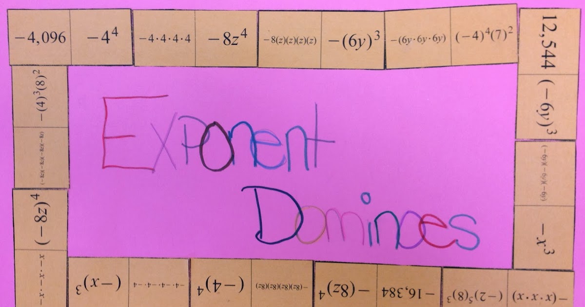 Math Dyal: Exponent Dominoes