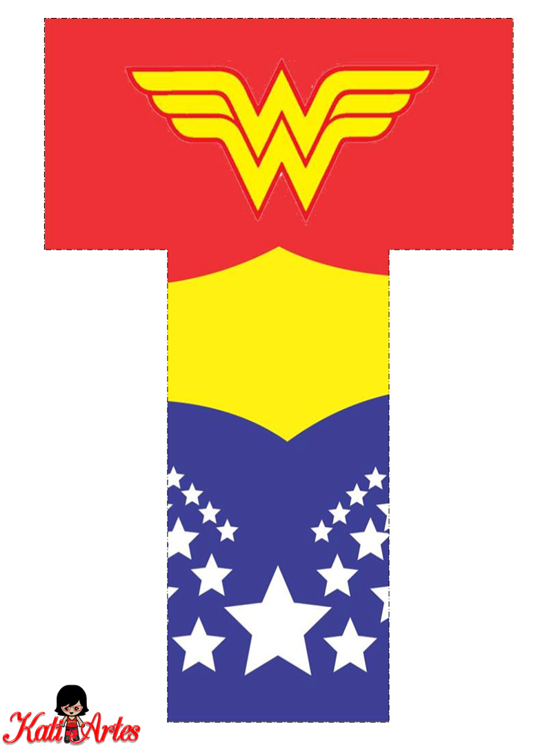 Alfabeto Gratis de la Mujer Maravilla. - Oh my Alfabetos!