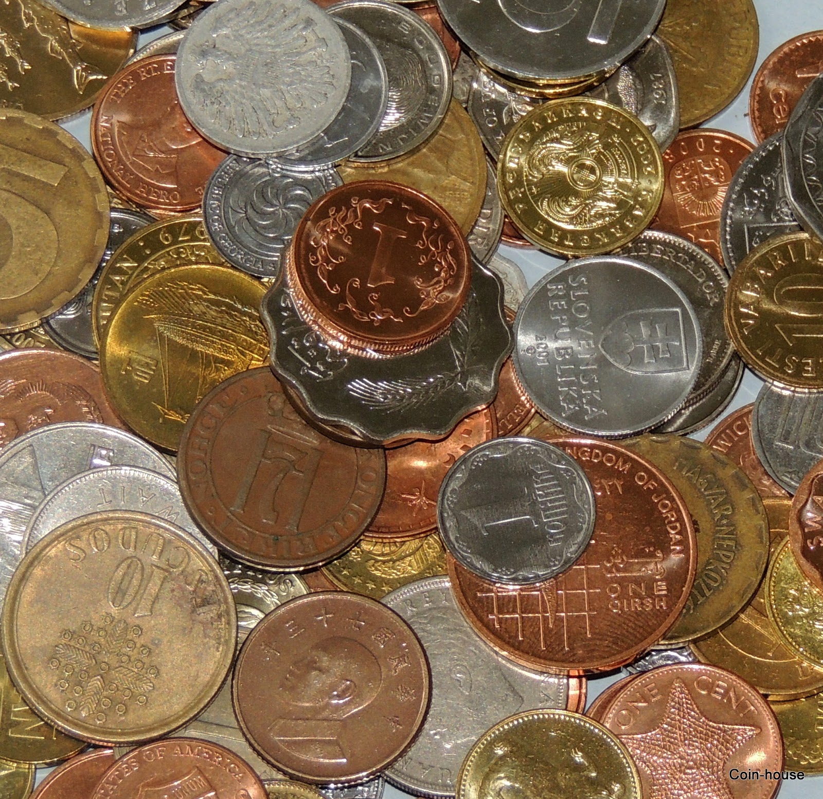 Coin-House: 121 Coins from 121 Different Countries; One coin from one ...