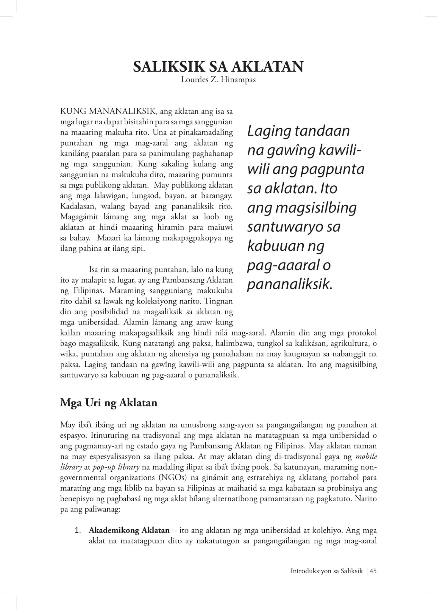 Introduksyon sa Saliksik