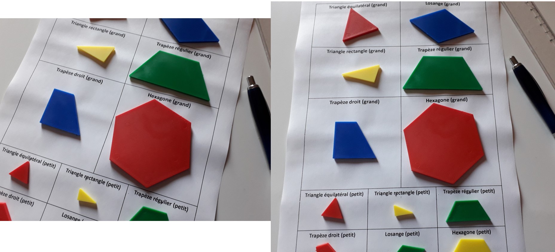 Remue Méninge: Classification de formes géométriques