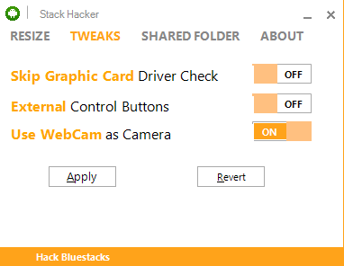 Stack Resize