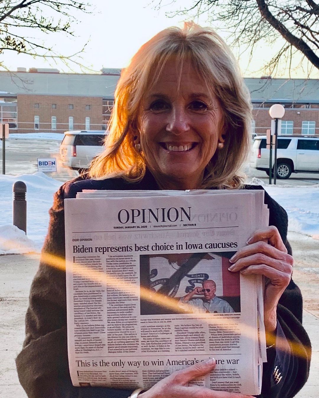 Pictures of Jill Biden supporting her husband, Joe Biden during 2020 ...