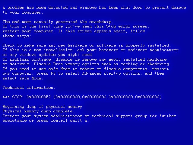 ปัญหา Blue Screen (จอฟ้า) ~ ITFixZone