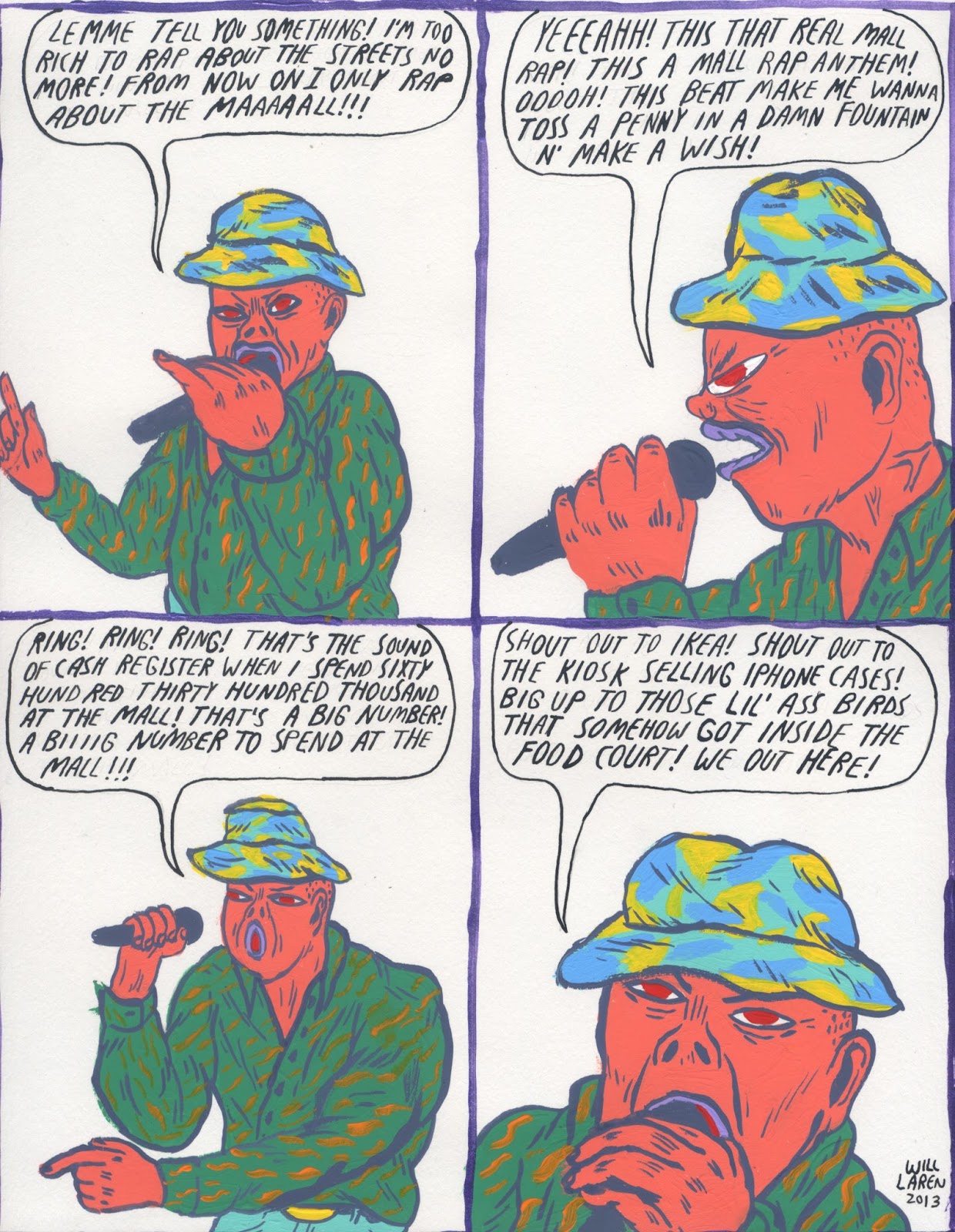 the drawings of Will Laren: New Comic up on Vice.com