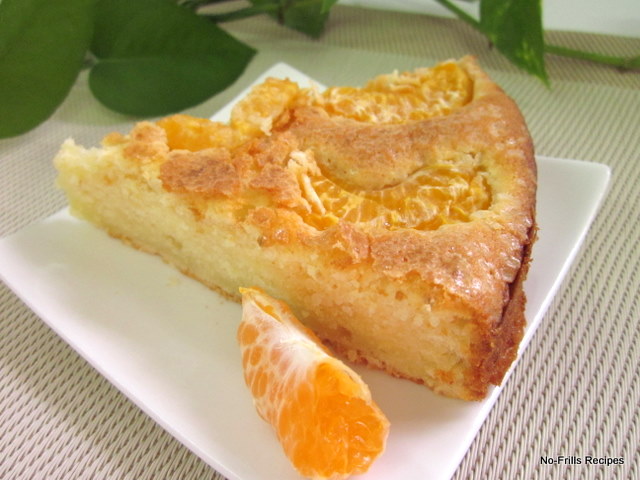 Mandarin yoghurt slice