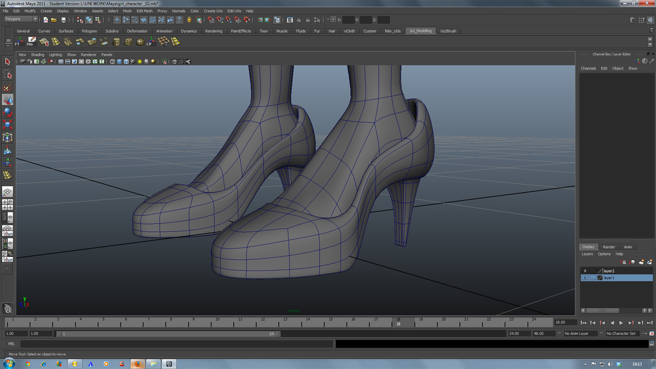 Jut's Blog: Maya - Character Modelling, Stylized Female.