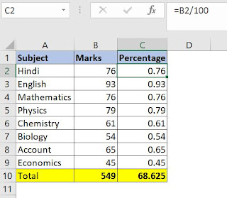 Excel में Number Format