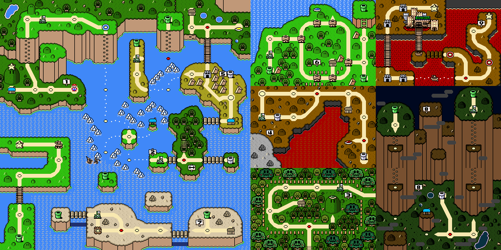 Neon Peridot's SMW Custom Overworld 2020 (Part 1a)