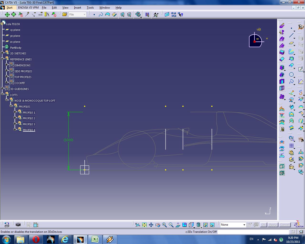 Scratchbuilding a 1/20 scale F1 replica: F1 car design in Catia V5 v