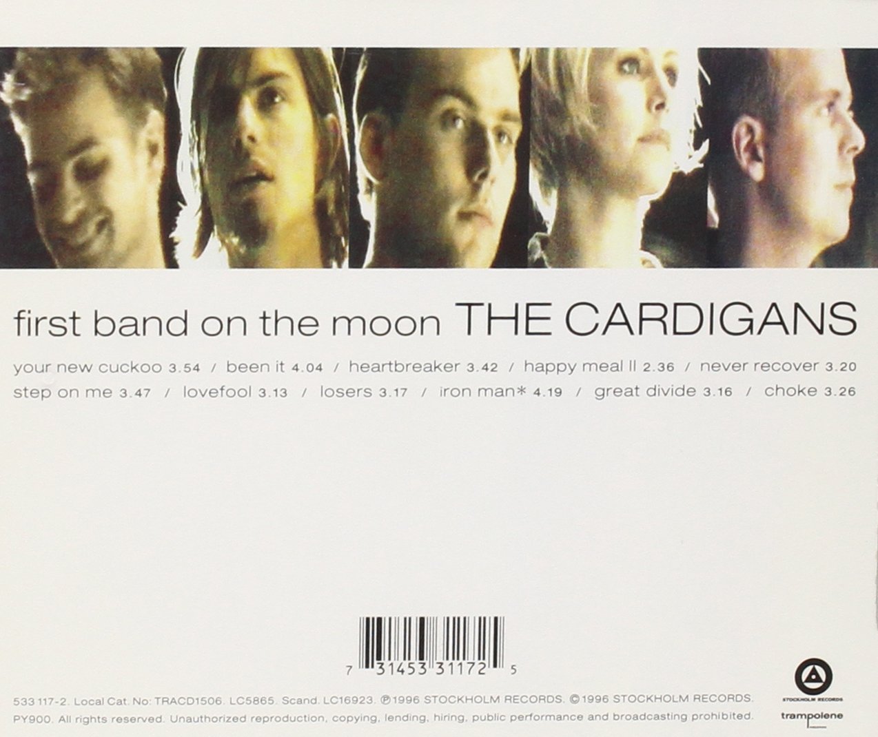 Classic Rock Covers Database: The Cardigans - First Band on the Moon ...