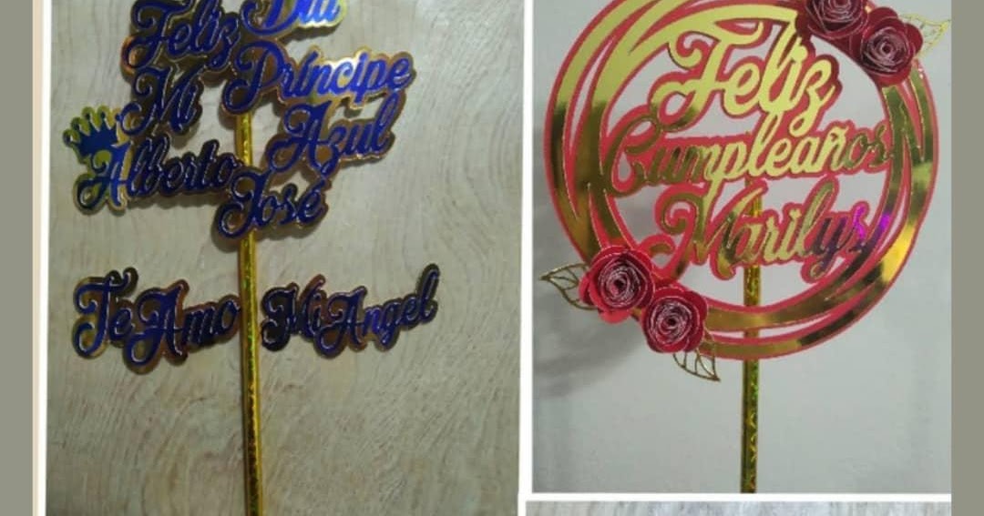 Topper Doble Capa con Metalizado - Mis Toppers Tus Toppers