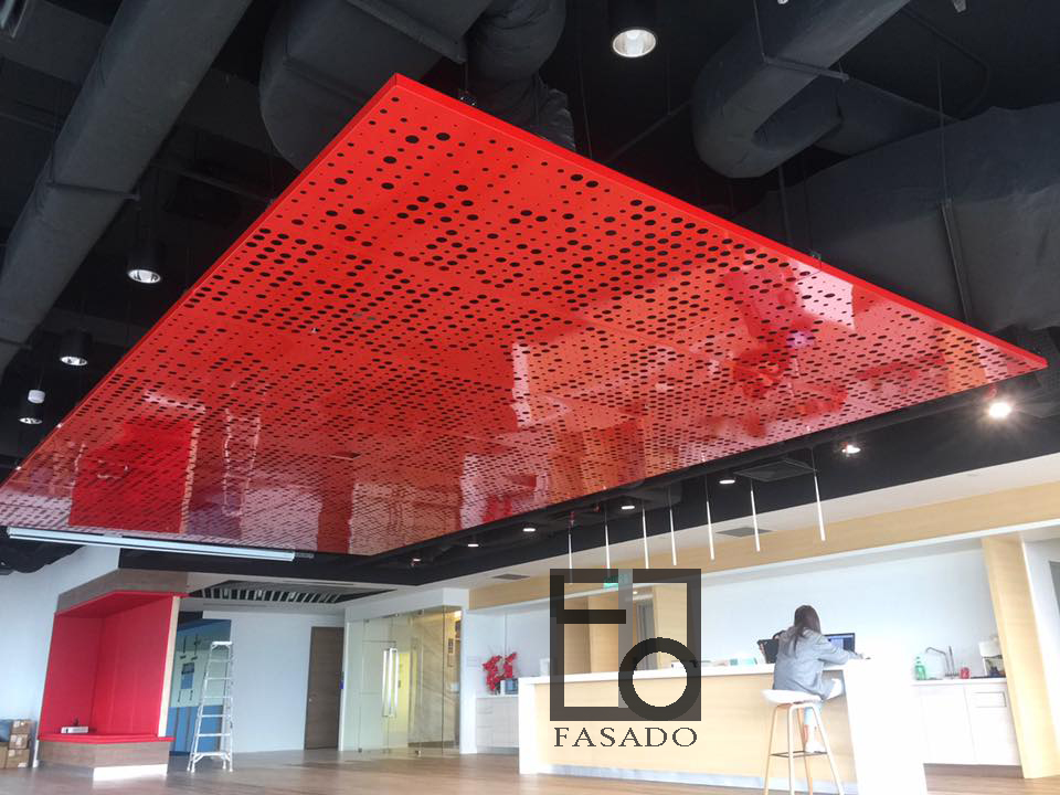Aluminium Perforation Ceiling - Project Menara LGB