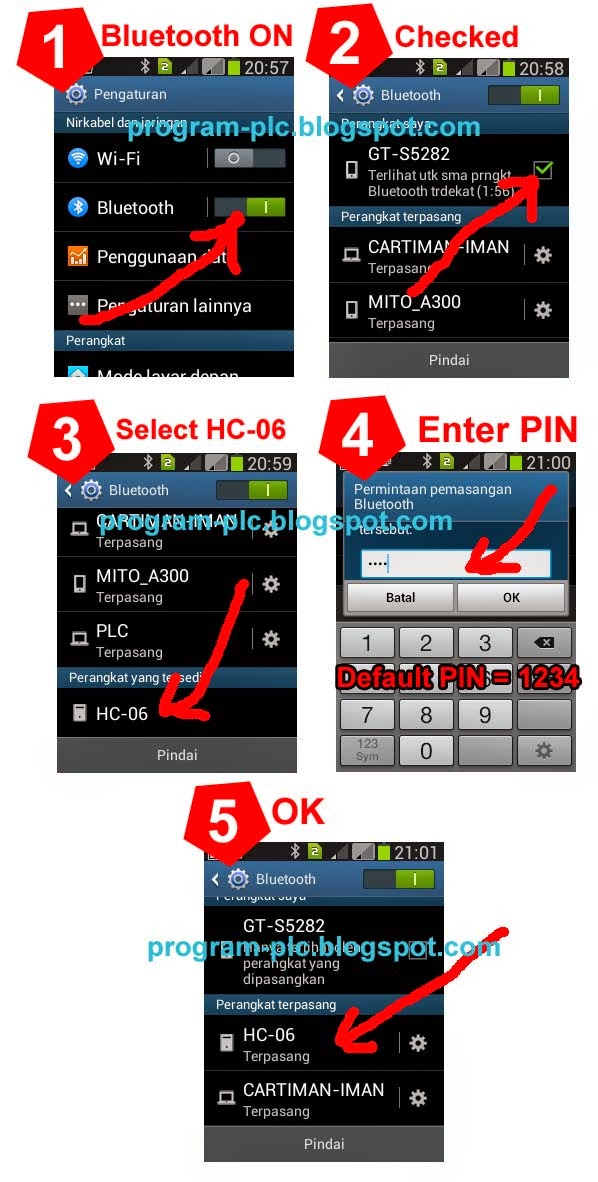 Mobile Application Using Android Bluetooth And PLC