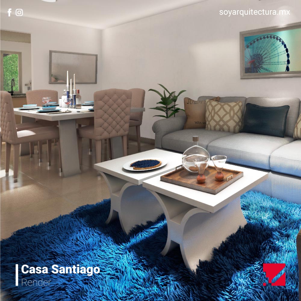 Modelado 3d de casa moderna