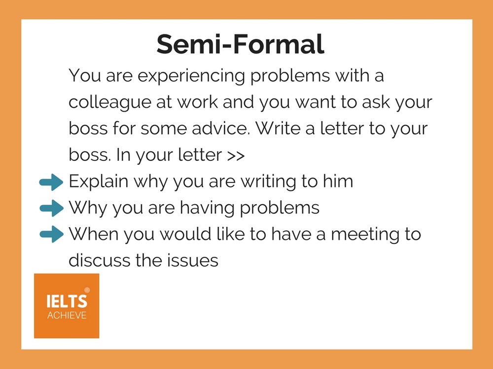 Semi Formal Letter - Formal Letter