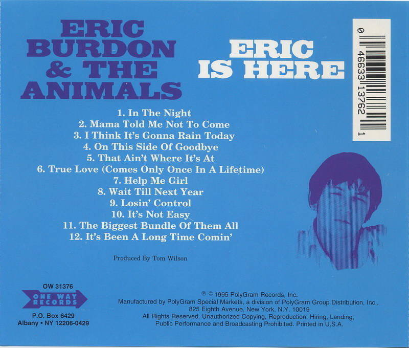 ENTRE MUSICA: ERIC BURDON & THE ANIMALS - Eric Is Here (1967)