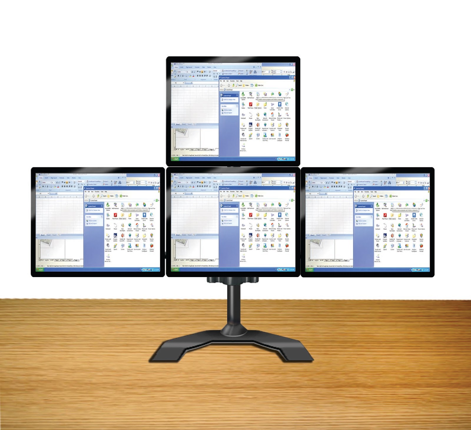 multiple monitor stand: multiple monitor stand