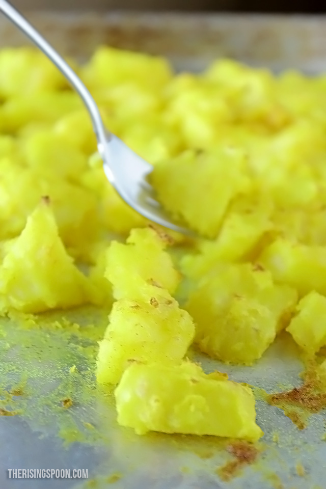 Turmeric Roasted Potatoes (That Taste Like Mac and Cheese) | The Rising ...