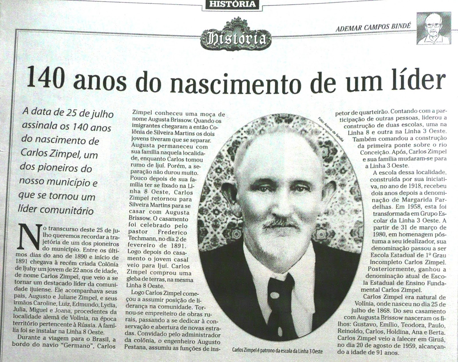 IJUÍ - RS - Memória Virtual: A vida e obra de um dos primeiros ...